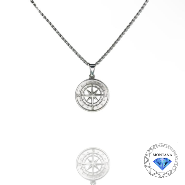 Compas Pendant + Chain | Montana Jewelry